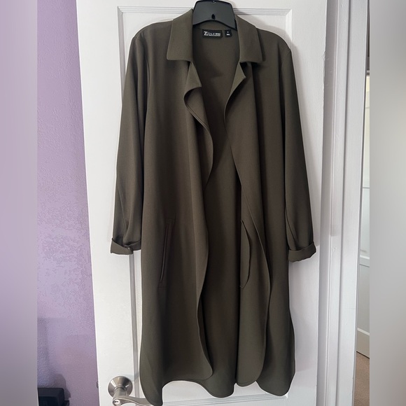 New York & Company | Jackets & Coats | New York Company Olive Trench ...